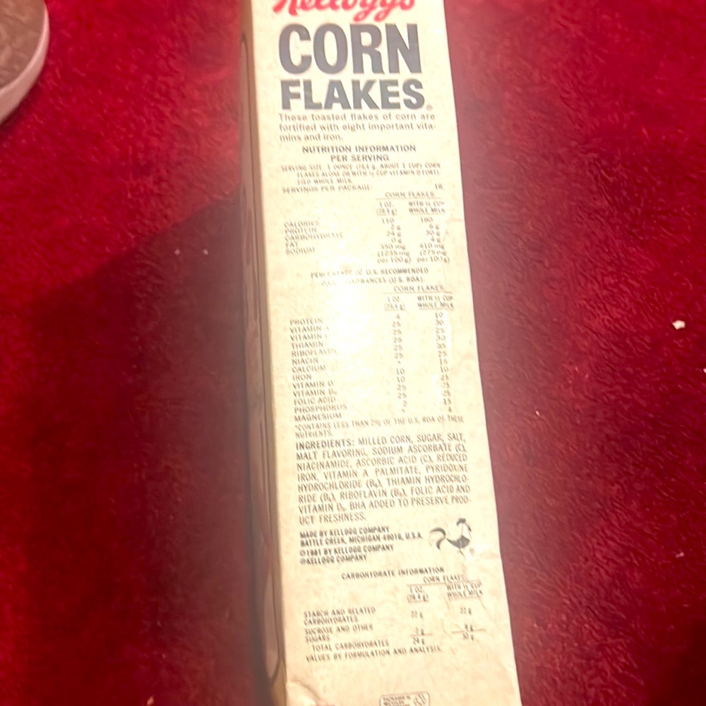 Rare Vintage Kellogg's Toasted Corn Flakes Anniversar… - Gem